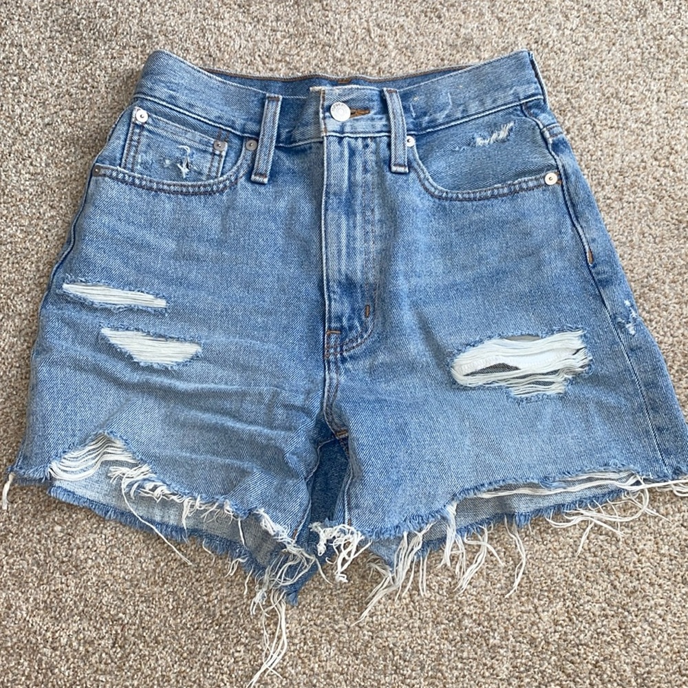 Madewell Mom Jean Denim Shorts - Gem